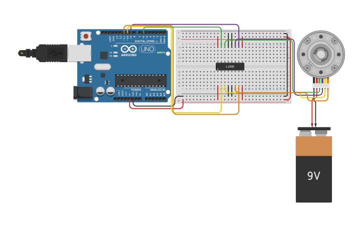 Circuit Design Stepper Tinkercad 8692