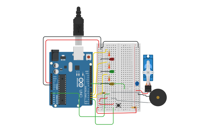 Circuit design Project 12 - Knock Lock | Tinkercad