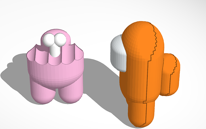 3d Design Among Us Game Character Tinkercad