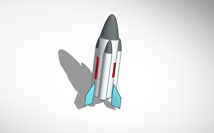 3D design roket çizimi - Tinkercad