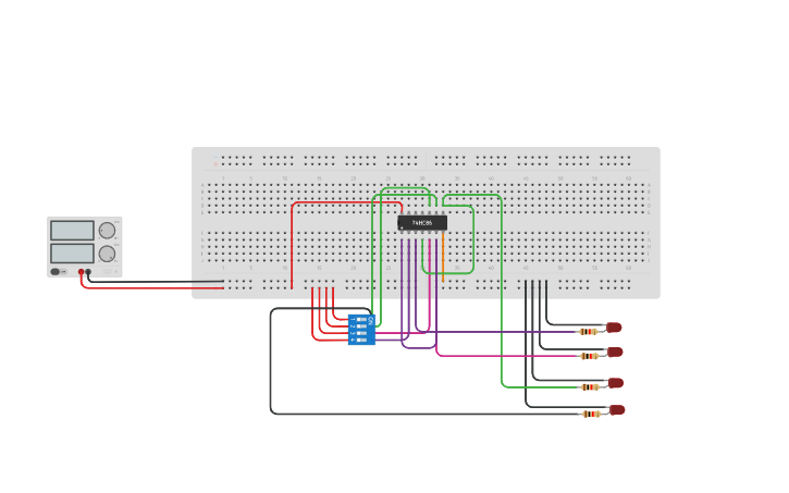 Circuit Design 4 Bit Gray Code To Binary Tinkercad