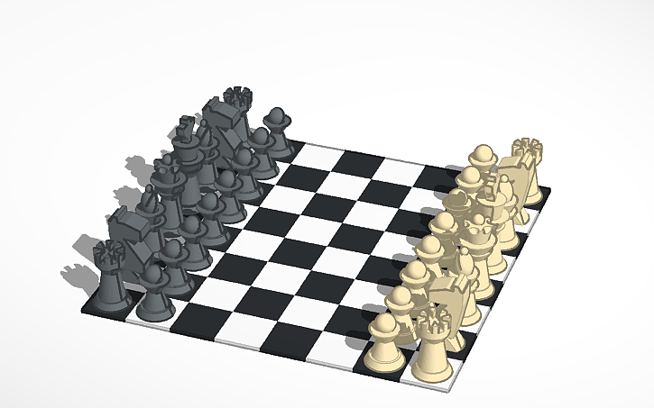 3D design chess - Tinkercad