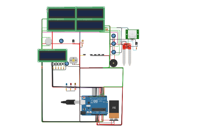 Circuit design smart farm assist v2.1 - Tinkercad