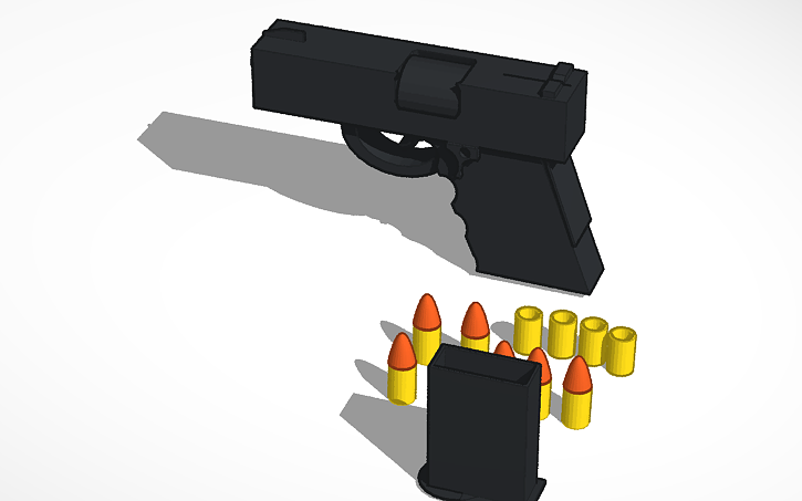 3D design glock - Tinkercad