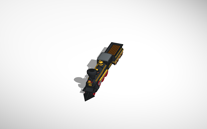 3D design back to the future train - Tinkercad
