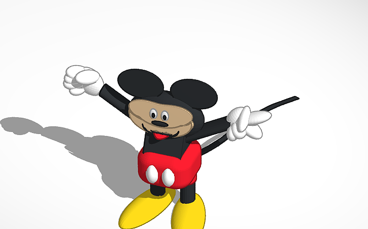3D design mickey mouse | Tinkercad
