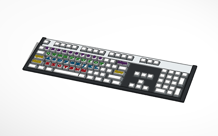 3D design Keyboard - Tinkercad