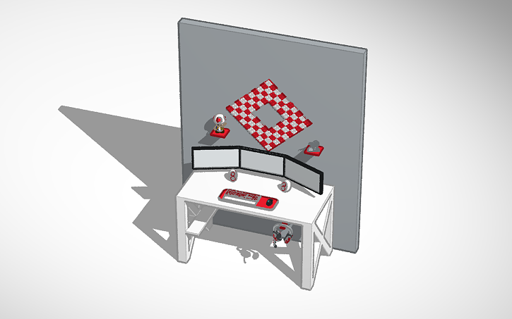3D design gaming setup | Tinkercad