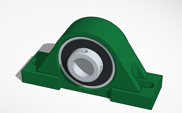 3D design Pillow Block Bearing (mcmaster-carr 7835T51) - Tinkercad