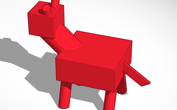 3D design Jerry the giraffe | Tinkercad