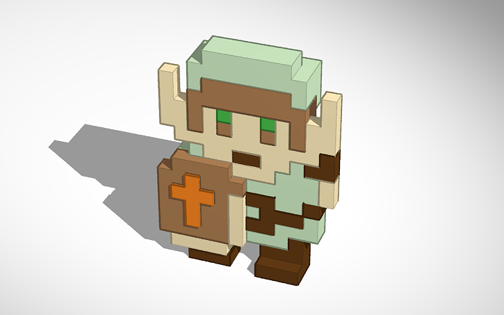 3D design Link 8 Bits - Tinkercad
