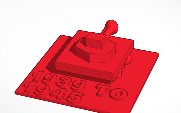 3D design World War 2 - Tinkercad