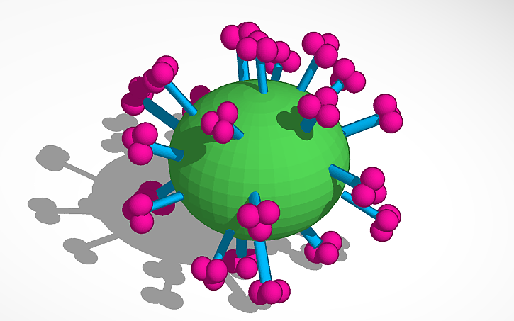 3D design Coronavirus - Tinkercad