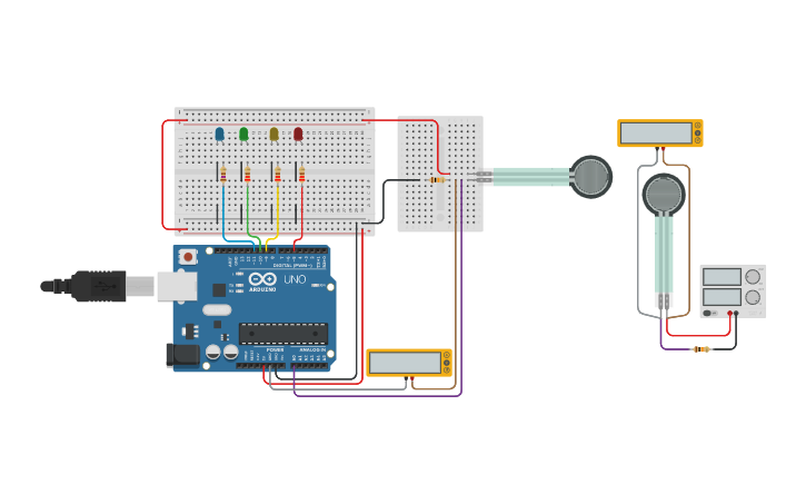 Circuit Design Force Sensor Tinkercad