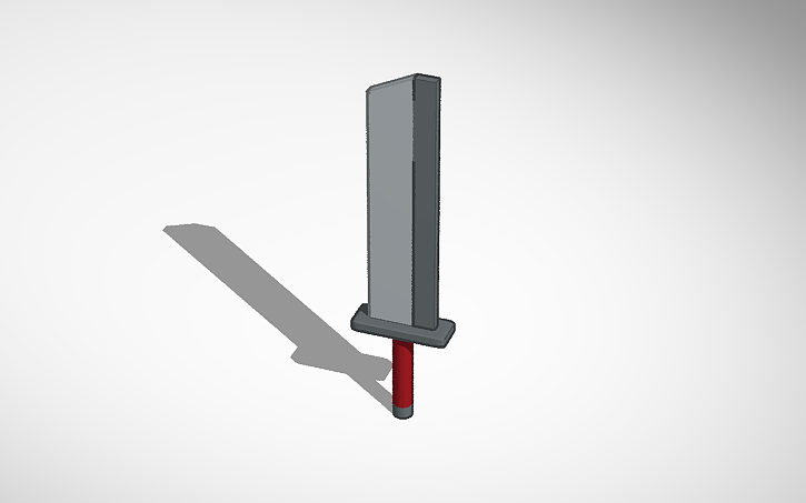 3D design Copy of swordchallenge2025 buster sword - Tinkercad
