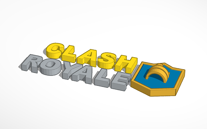 3D design CLASH ROYALE copied - Tinkercad