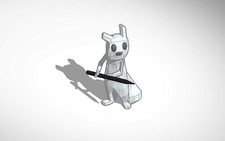 3D design Rainworld SlugCat - Tinkercad
