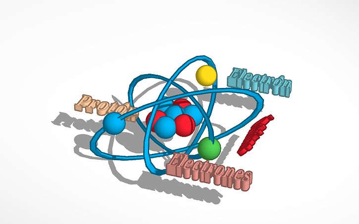 3D design modelo atomico 33 - Tinkercad
