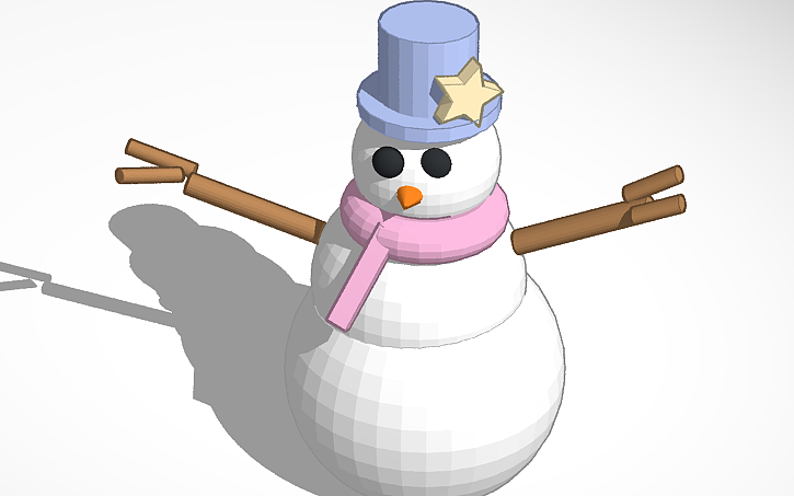 3D design Snowman by Paola | Tinkercad