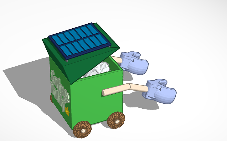 3D design Garbage Buddy - Tinkercad
