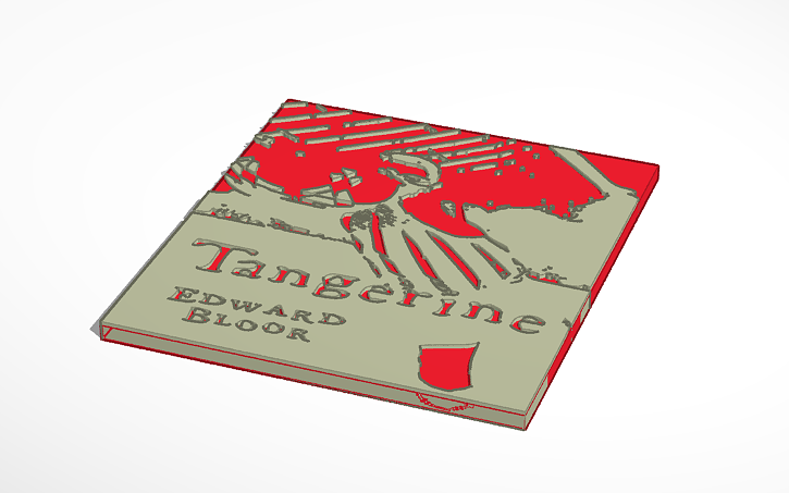 3D design Tangerine book cover | Tinkercad