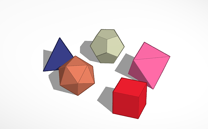 3D design Platon solids | Tinkercad