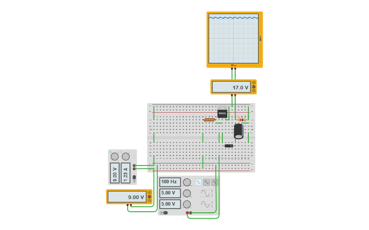 Circuit design Boost Converter - ON BOARD - Tinkercad