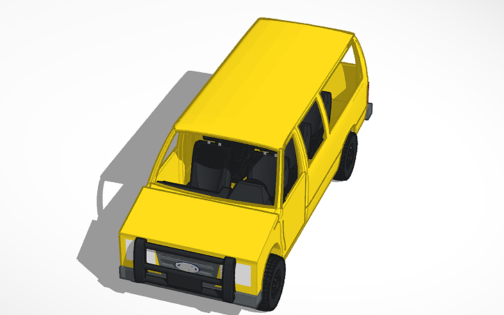 3D design Ford E-250 - Tinkercad