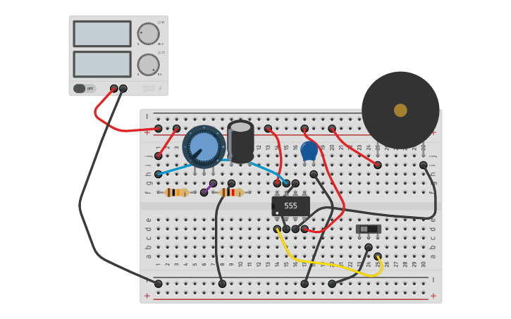 Circuit design Alarm System - Tinkercad