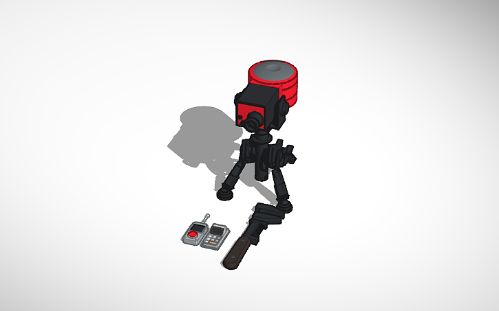 3D design Valve TF2 level one sentry gun and stock wrench - Tinkercad