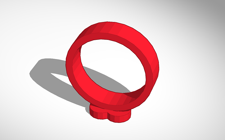 3D design Selene Halbert Ring w/ heart | Tinkercad