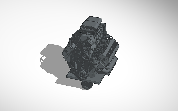 3d Design V8 Engine Tinkercad