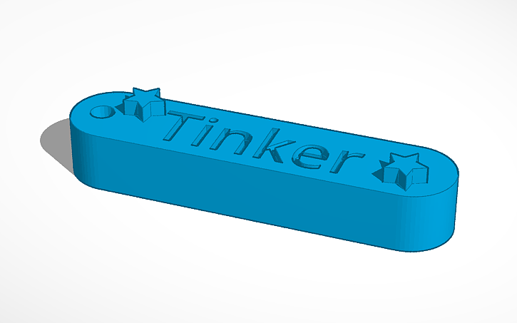 3D design keychain version 2 | Tinkercad