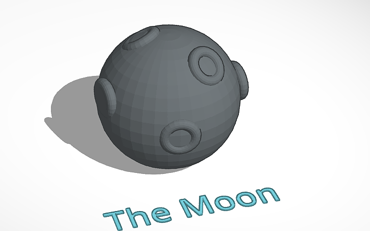 3D design The Moon | Tinkercad