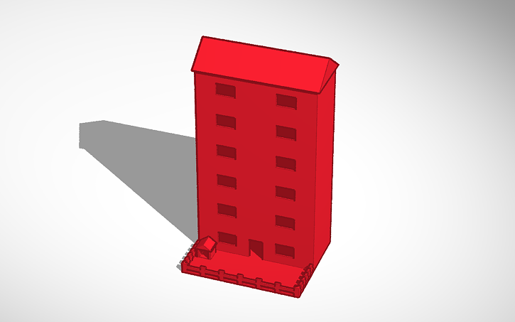 3D design Building - Tinkercad