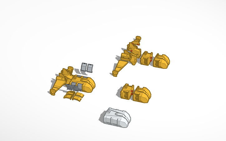 3D design Mech Drop Ship | Tinkercad