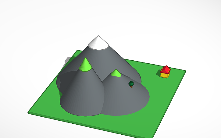 3D design Mountain - Tinkercad