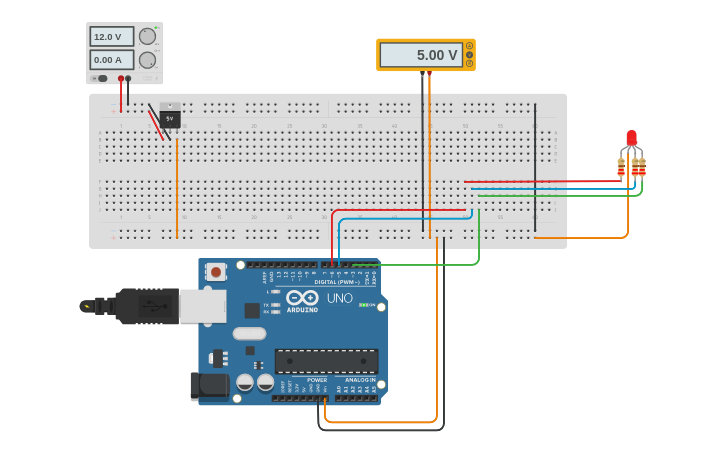 Circuit Design Voltage Current Regulator Tinkercad