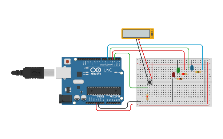 Circuit design วงจรสวิตซ์อิเล็กทรอนิกส์กับArduino กับไฟ LED 3 ดวง ...