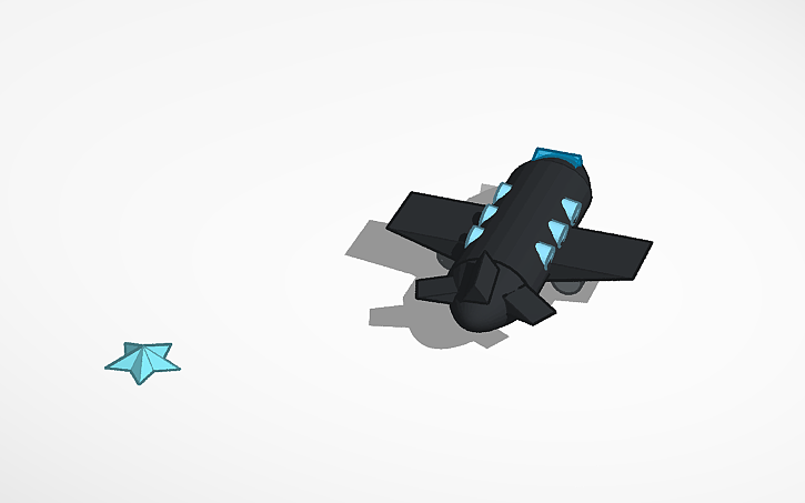 3D design airplane - Tinkercad