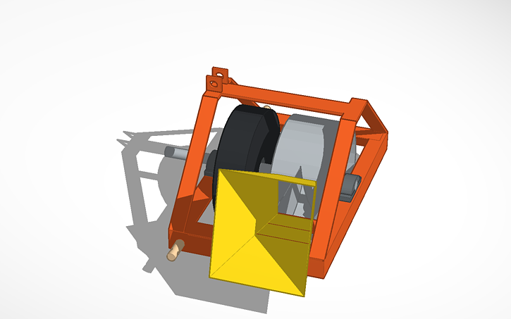 3D design PTO Wood Chipper - Tinkercad