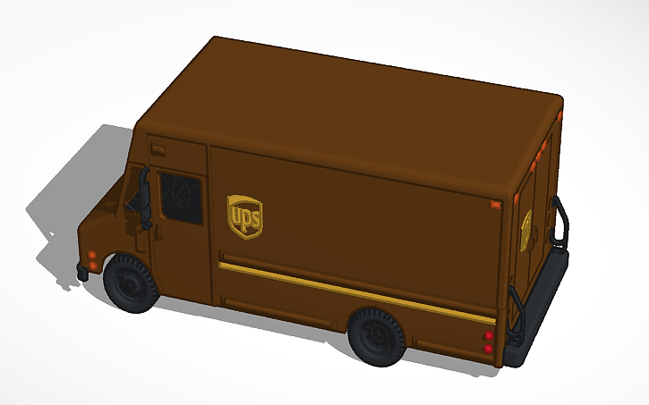 3D design UPS truck - Tinkercad