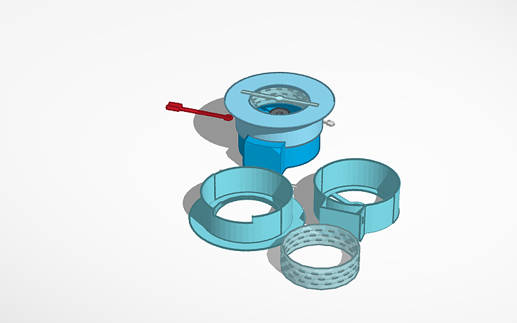 3D design Indoor Fireplace - Tinkercad