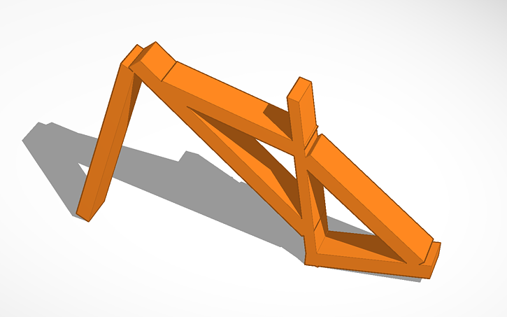 3D design cardboard bike frame | Tinkercad