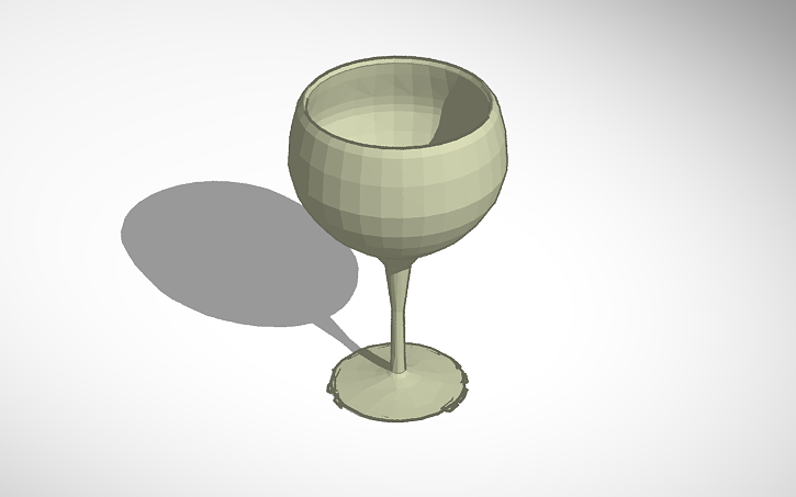 3D design Wine glass - Tinkercad