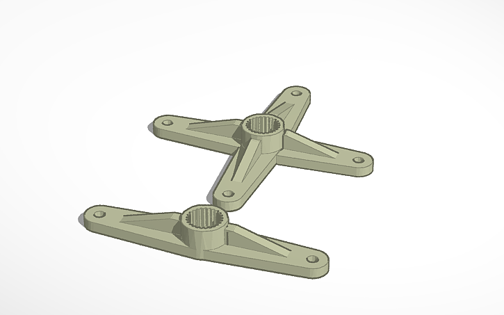 3D design micro servo arms - Tinkercad