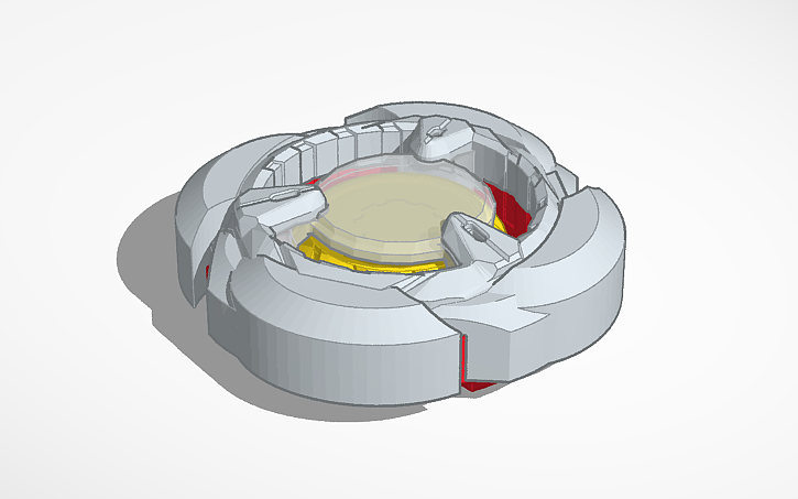 3D design Beyblade X Gladiator sica - Tinkercad