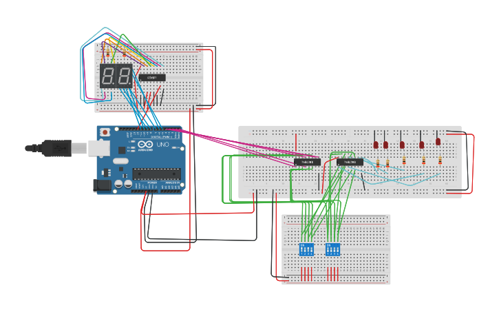 Circuit design Copy of TRABALHO 2 | Tinkercad