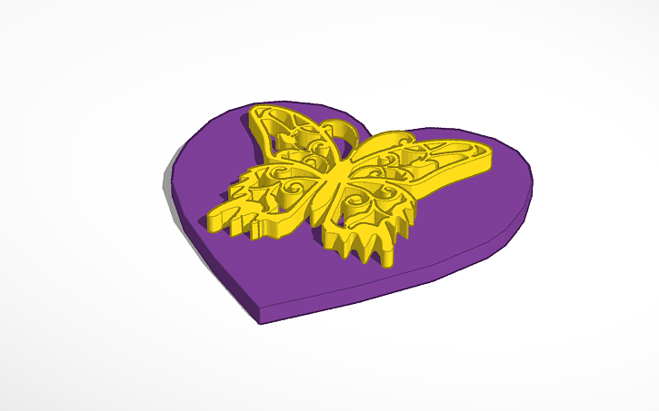 3D design Butterfly | Tinkercad