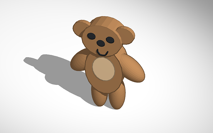 3D design brown bear | Tinkercad